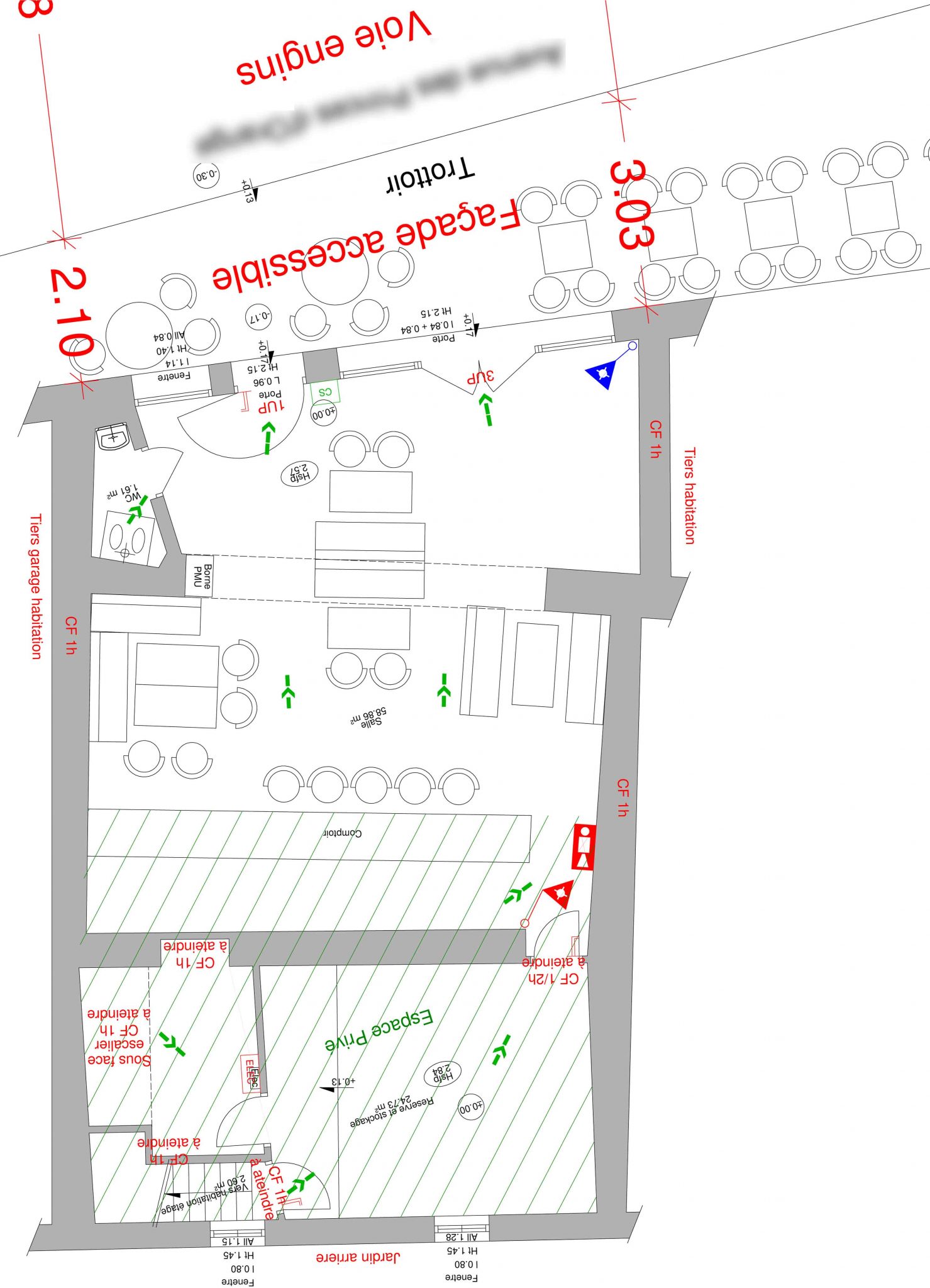 accessibilité handicap petits bars, normes ERP - ABE Project